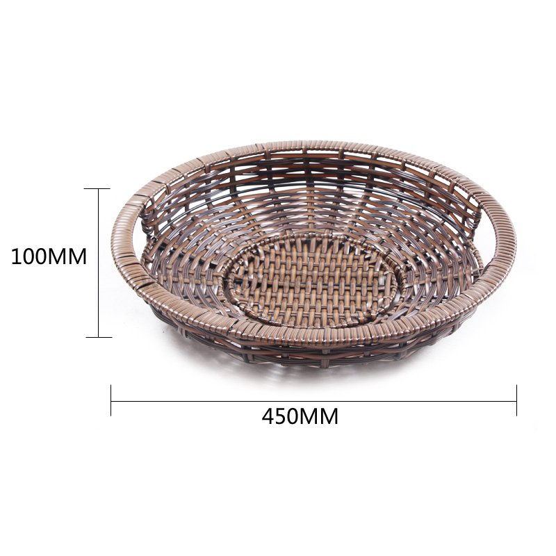 Round Bucket Shape Plastic Basket with Spary Paint Iron Structure - Buy ...